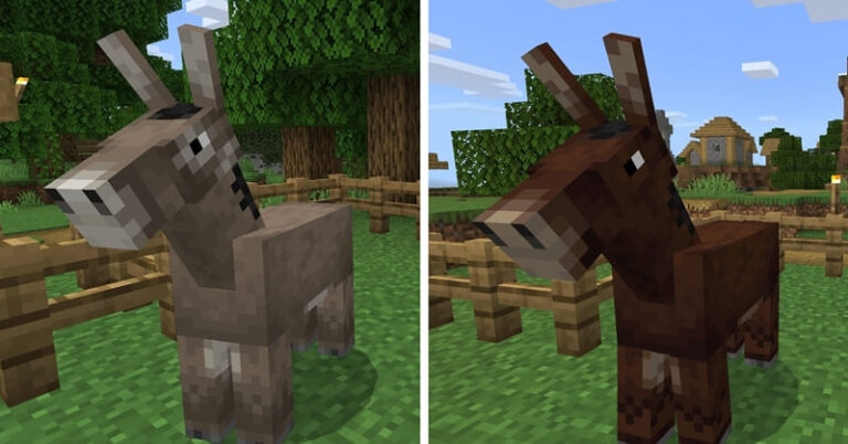 Caballos, Burros ️ Mulas de Minecraft
