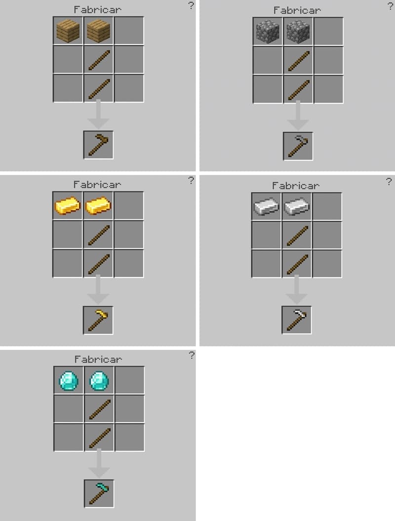 ¿Cómo craftear una ️ azada en Minecraft?