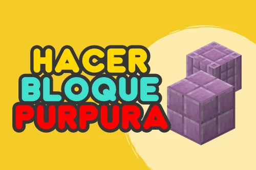 ¿Cómo hacer el bloque de púrpura en Minecraft? ️