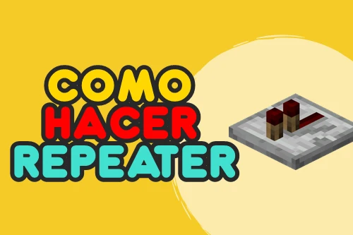¿Cómo hacer un ️ repetidor de redstone en Minecraft?